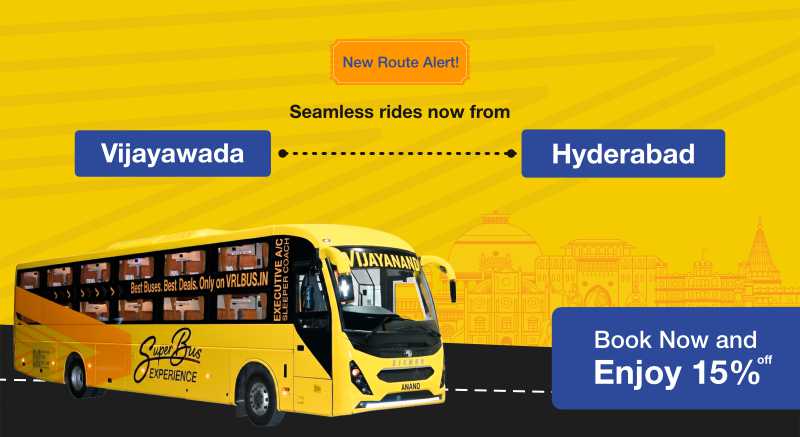 VRL Travels Bus Booking – Enjoy Flat 15% Off on all bookings.